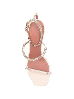 Amina Muaddi Gilda Heel Sandals - Oro