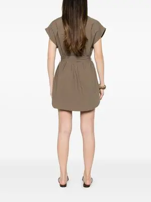 Matteau Cotton Mini Dress - Marrone