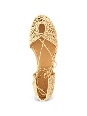 ODISSI Lima Raffia Espadrilles - Beige