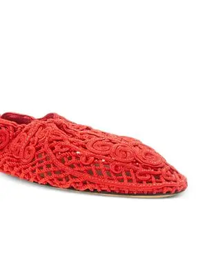 ODISSI Iris Ballet Flats - Rosso