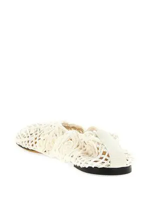 ODISSI Iris Ballet Flats - White