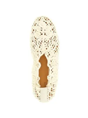 ODISSI Iris Ballet Flats - White