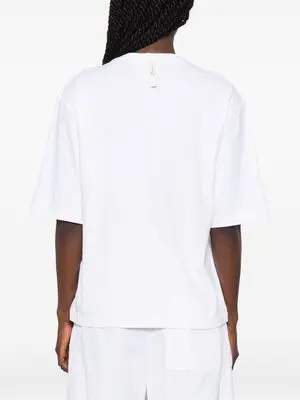 Jacquemus White Embroidered Logo T-shirt