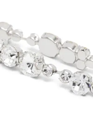 FORTE_FORTE Crystal Pendant Drop Earrings - Silver