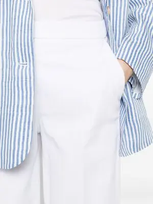 VIA MASINI 80 Cotton Wide Leg Trousers