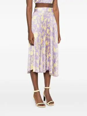 CATALINA Printed Pleated Midi Skirt