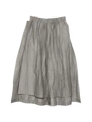 Soh Cotton Blend Layered Wide Leg Pants - Grigio