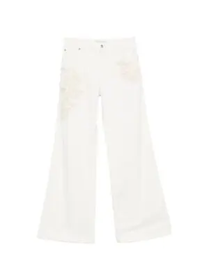 ERMANNO FIRENZE Embroidered Denim
