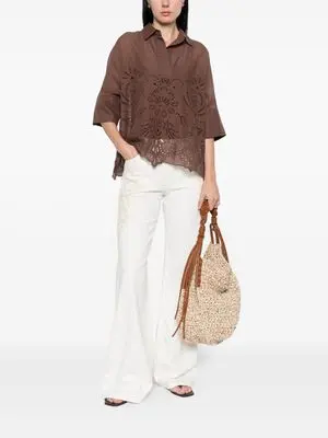 ERMANNO FIRENZE Embroidered Denim
