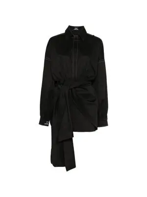 CATALINA Black Tie Belt Shirt Dress