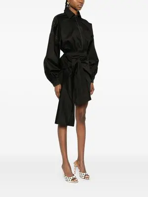 CATALINA Black Tie Belt Shirt Dress