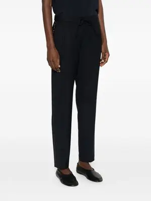 Fabiana Filippi Wool Drawstring Trousers - Blu