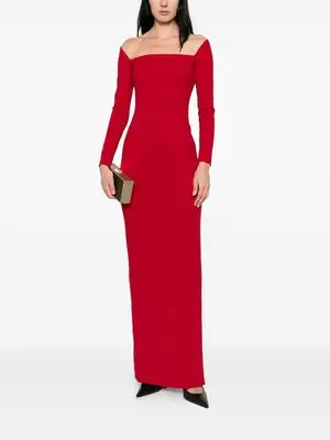 Solace London Lolita Maxi Dress - Rosso