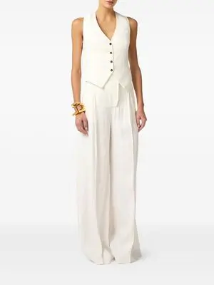 Elisabetta Franchi Linen Blend Vest
