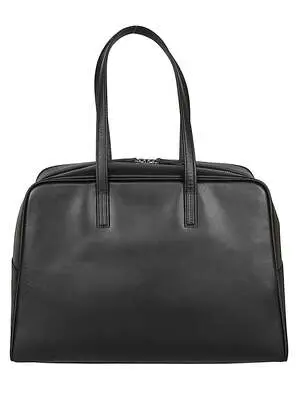 MIZUIRO Large Leather Boston Bag