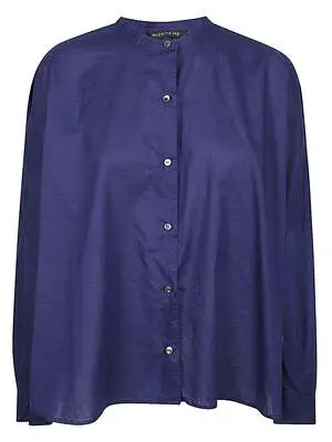 MIZUIRO Embroidered Cotton Shirt