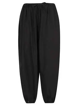 MIZUIRO Cotton Volume Pants With Elasticated Hems