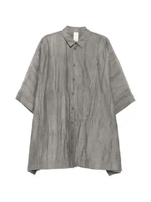 Soh Cotton Blend Blouse With Crinkled Finish