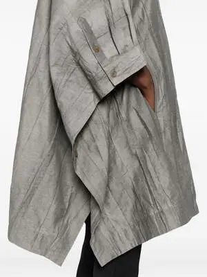 Soh Cotton Blend Blouse With Crinkled Finish