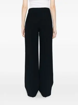 VIA MASINI 80 Cady Wide Leg Trousers - Blu