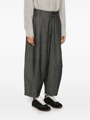 Soh Denim Cotton Wide Leg Pants - Blu