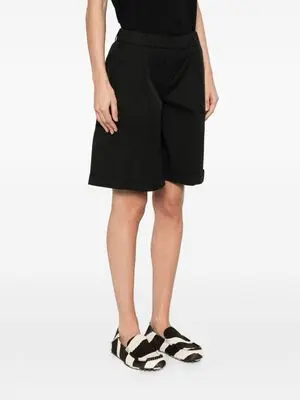 VIA MASINI 80 Cotton Bermuda Shorts - Nero