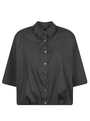 MIZUIRO Name Cotton Shirt With Balloon Silhouette