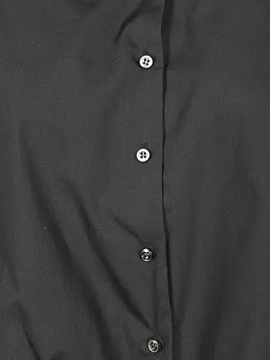 MIZUIRO Name Cotton Shirt With Balloon Silhouette