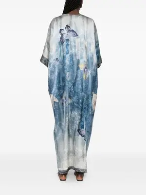 PIERRE-LOUIS MASCIA Printed Silk Dress - Azzurro