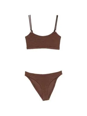 HUNZA Cassie Bikini Set - Marrone