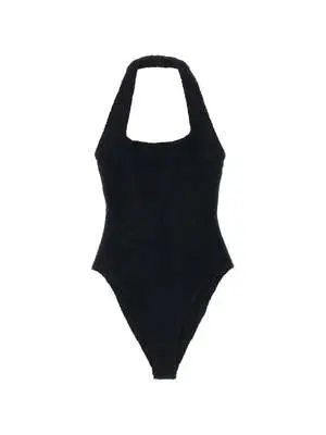 HUNZA G Sandy Halterneck One Piece - Nero