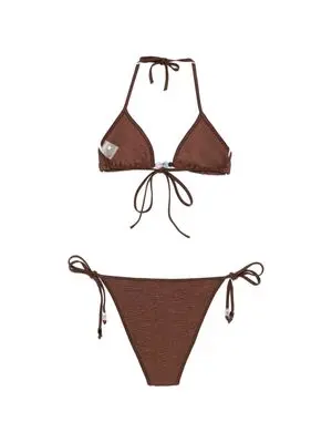 HUNZA G Gina Beaded Bikini Set