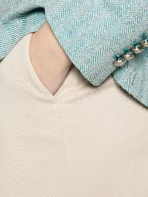 VIA MASINI 80 Cotton Wide Leg Trousers