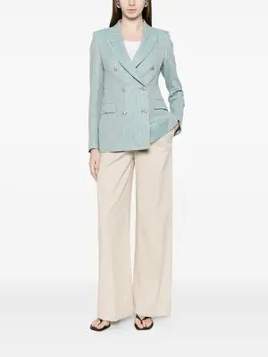 VIA MASINI 80 Cotton Wide Leg Trousers