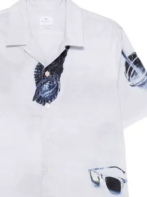 Paul Smith Sunbleached Snaps Cotton Shirt