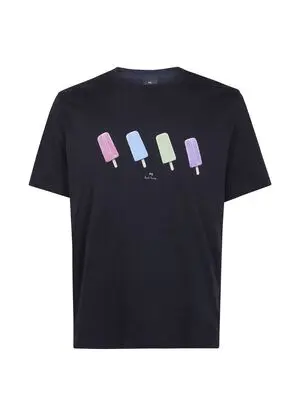 Paul Smith Graphic Print Cotton T-shirt