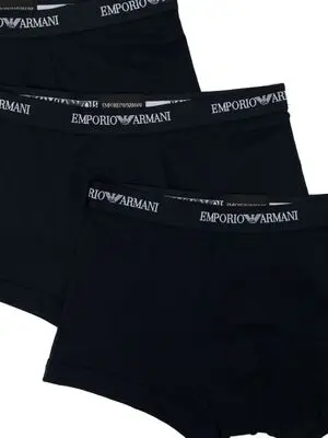 Emporio Armani Logo Boxer 3 Pack - Blu