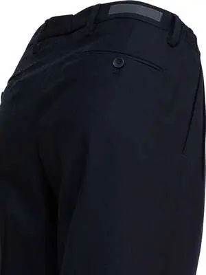 BRIGLIA 1949 Wool Cashmere Pinstriped Slim Fit Trousers - Blue