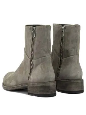 Officine Creative Suede Zip-up Ankle Boots - Beige