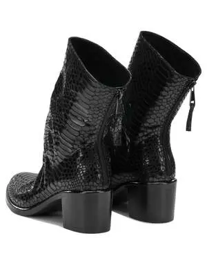 STRATEGIA Leather Ankle Boots