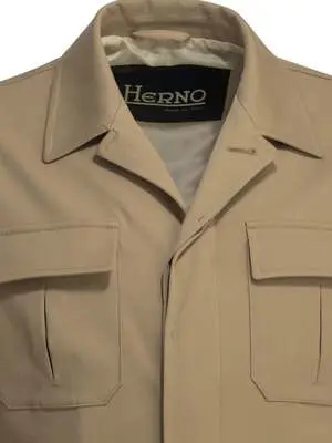 Herno Cotton Overshirt Jacket - Beige