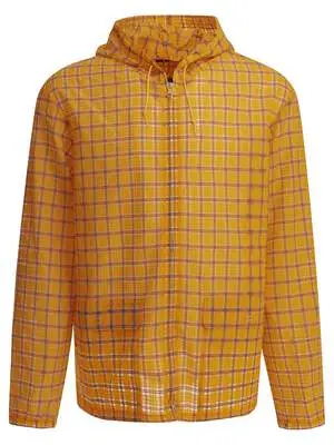 BEAMS Swing' Plaid Lightweight Jacket - Orange