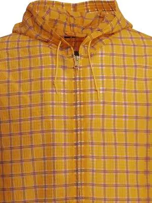 BEAMS Swing' Plaid Lightweight Jacket - Orange