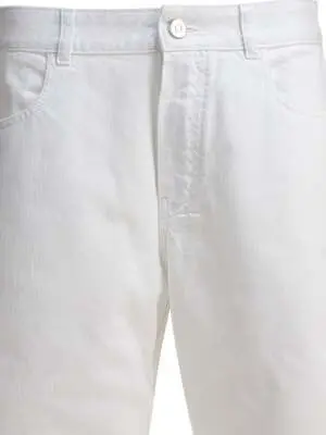 Alaïa Wide Leg Jeans - White
