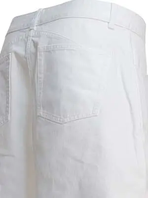 Alaïa Wide Leg Jeans - White