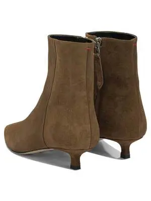 AeydĒ Sofie Suede Leather Ankle Boots - Brown