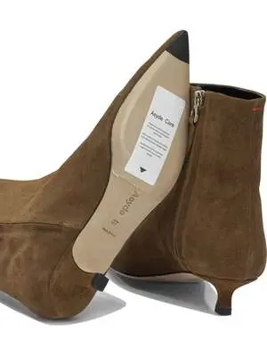 AeydĒ Sofie Suede Leather Ankle Boots - Brown