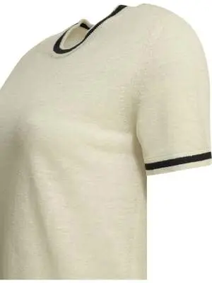 Max Mara Linen Crew Neck Sweater