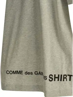 Comme Des Garçons Crewneck T-shirt With Reverse Logo - Grey
