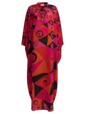 Emilio Pucci Occhi' Silk Caftan Dress
